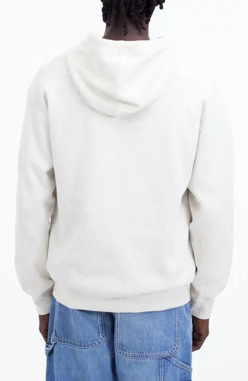 Madewell Heathered Rib Knit Hoodie