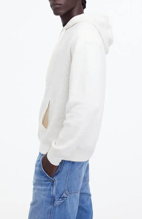 Madewell Heathered Rib Knit Hoodie