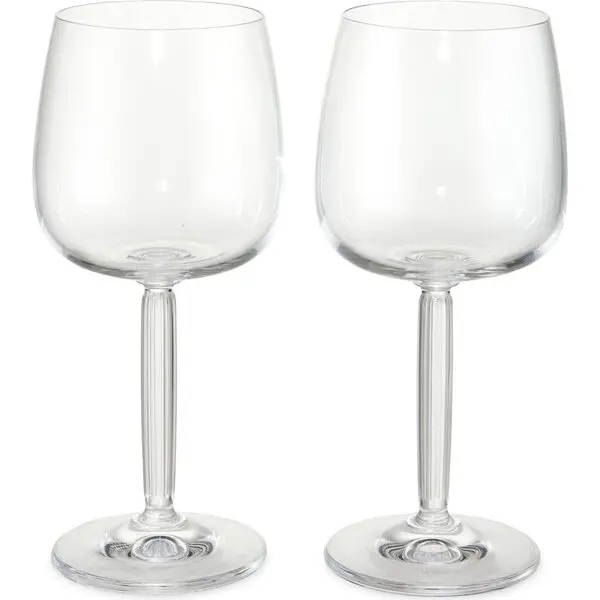 KAHLER Hammershøi Set Of 2 White Wine Glasses - Clear