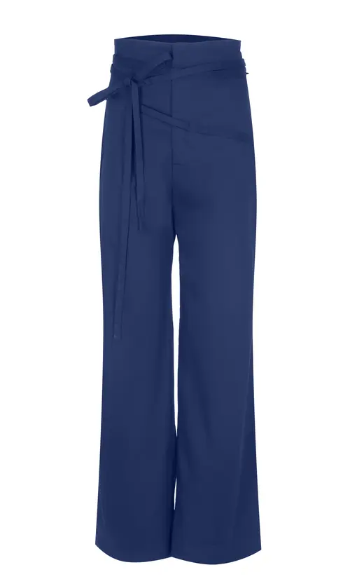 PRIME OF LIME Frida Wide-leg Pants - Navy