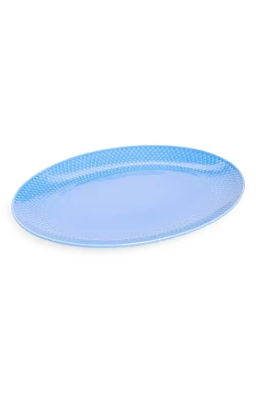 LYNGBY PORCELAEN Rhombe Color Oval Serving Dish - Blue