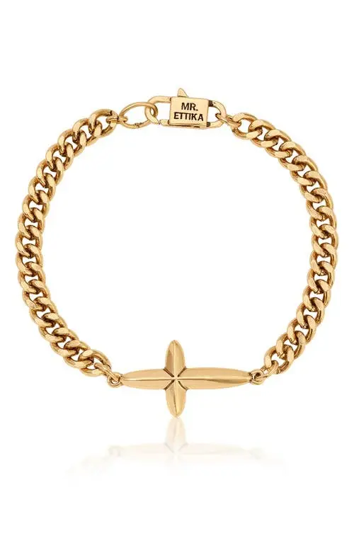 MR. ETTIKA Ettika Faithful Emblem Bracelet - Brass