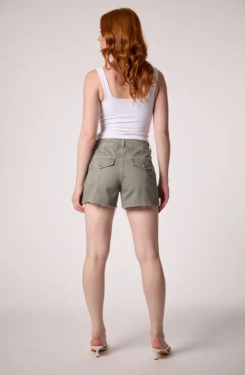 BLUE REVIVAL Adeline High-waisted Denim Cargo Shorts