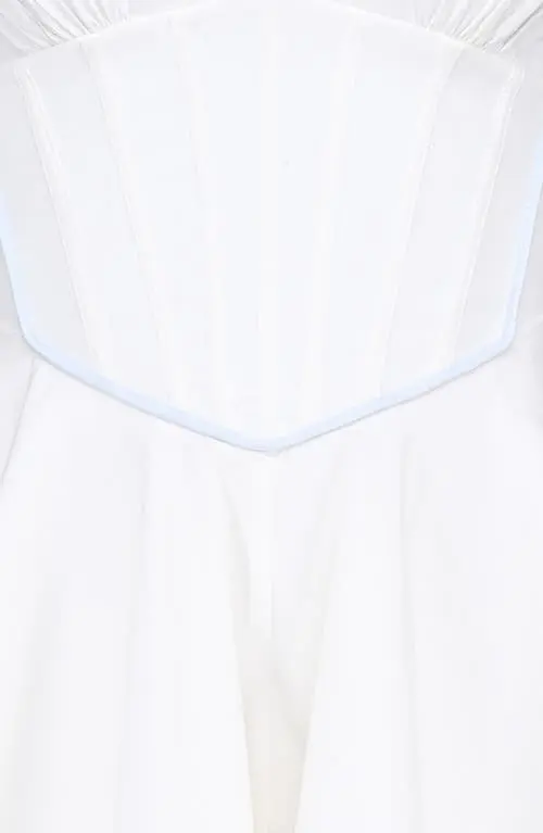 House Of Cb Eleanor Halter Romper - Cloud Dancer