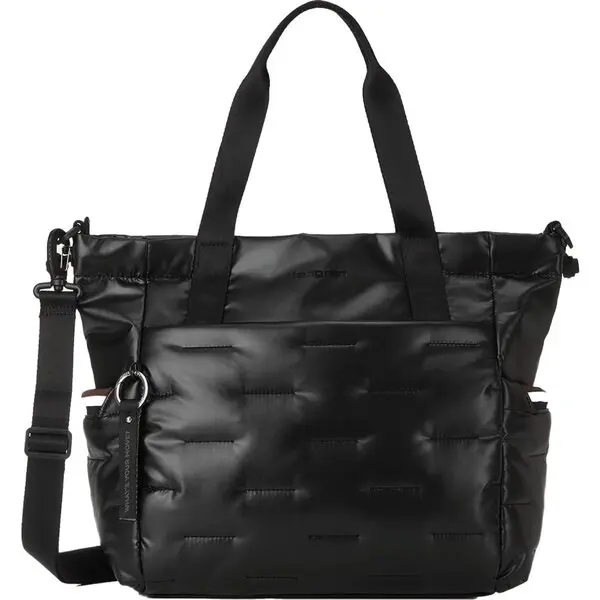 HEDGREN Puffer Water Repellent Tote - Black