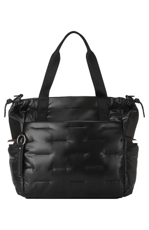 HEDGREN Puffer Water Repellent Tote - Black