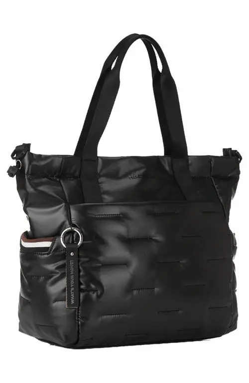 HEDGREN Puffer Water Repellent Tote - Black