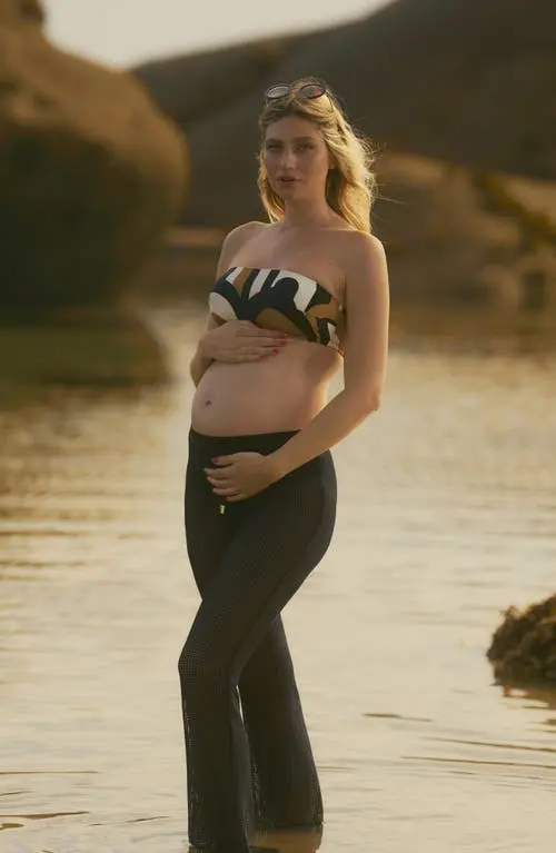CACHE COEUR Milos Sheer Maternity Cover-up Pants