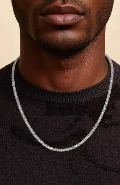 MR. ETTIKA Miami Cuban Chain Necklace - Silver