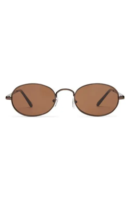 AIRE Regulus 49mm Oval Sunglasses - Chocolate/chocolate Mono