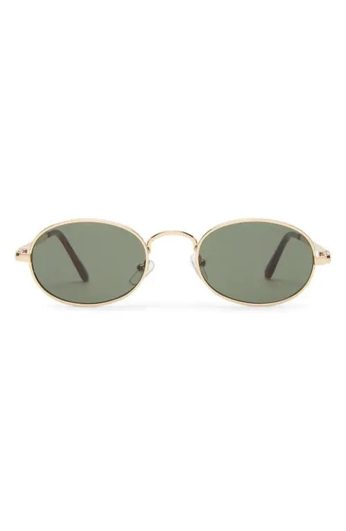 AIRE Regulus 49mm Oval Sunglasses - Gold/green Mono