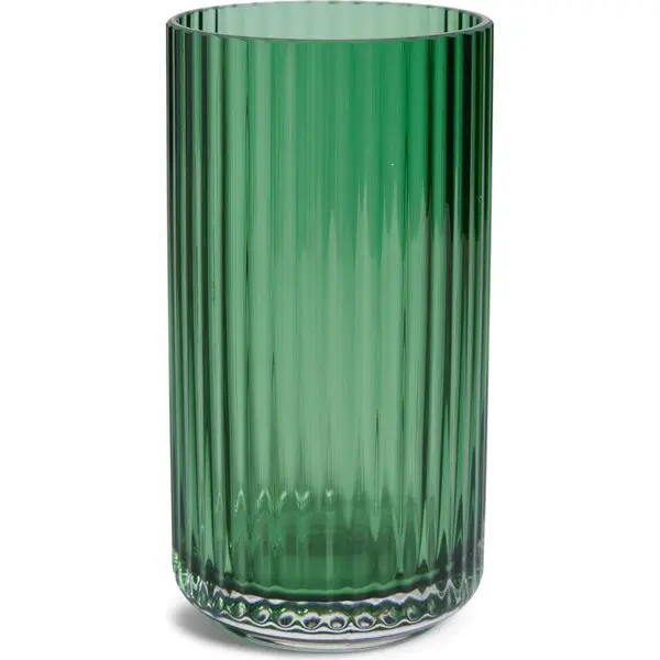 LYNGBY PORCELAEN 8-inch Fluted Vase - Green