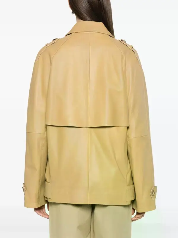 TOTEME Leather Jacket - Neutrals