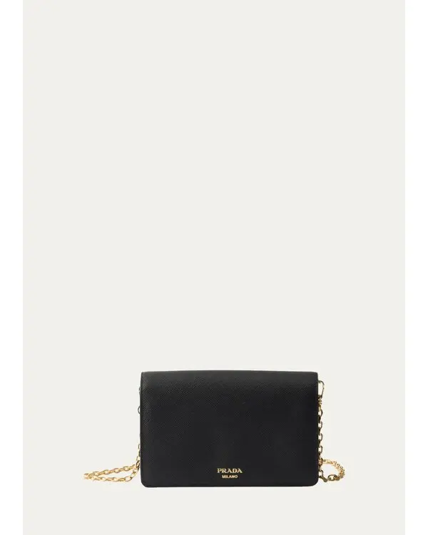 Prada Saffiano Leather Shoulder Bag - Nero