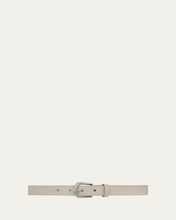 VAINCOURT PARIS La Greable Nubuck Belt - Frost