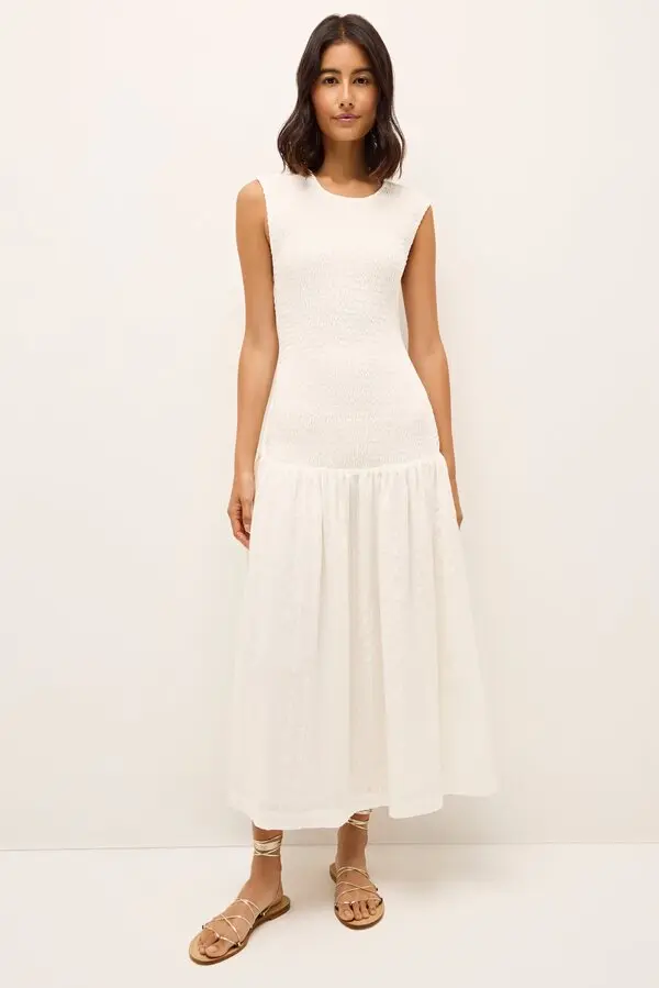 MARIE OLIVER Porter Midi Dress - Oyster