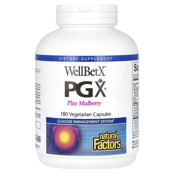 NATURAL FACTORS Wellbetx Pgx 180 Capsules - One-color