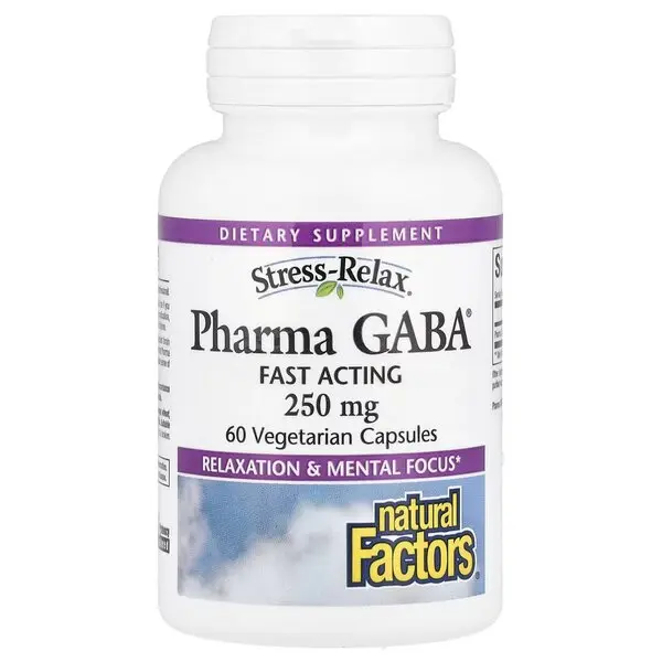 BEAUTIFIEDYOU Natural Factors Pharma Gaba 250mg 60 Capsules - One-color