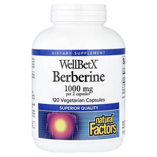 NATURAL FACTORS Wellbetx Berberine 500 Mg - One-color