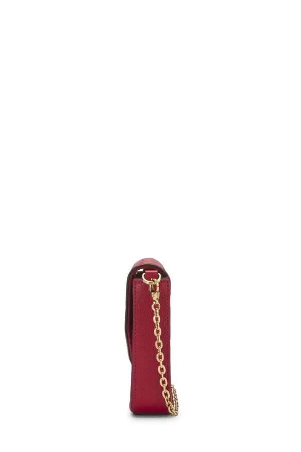 LOUIS VUITTON Monogram Empreinte Pochette Felicie - Red