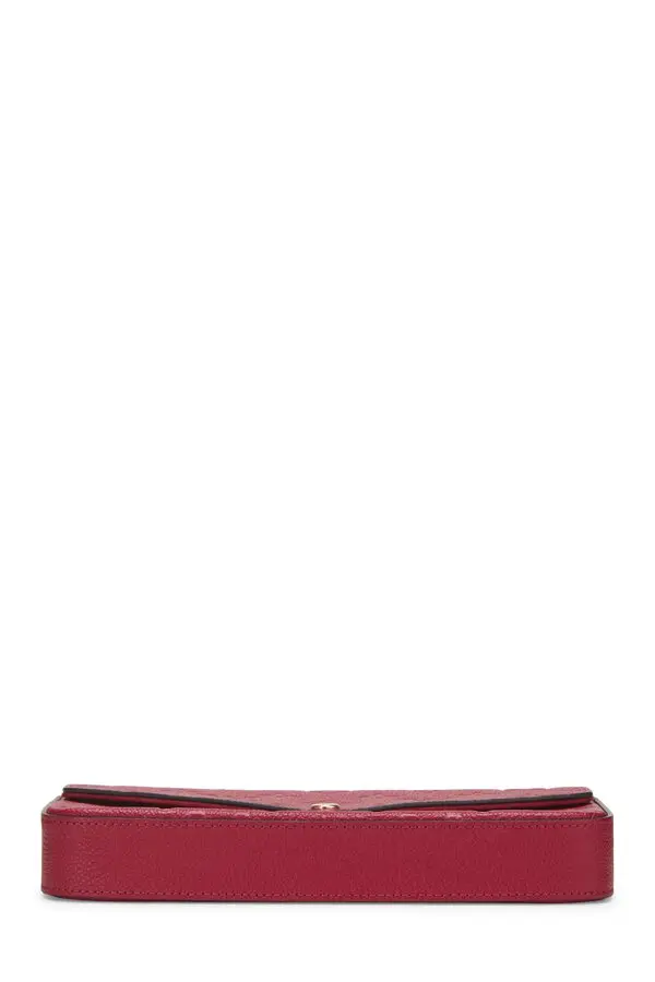 LOUIS VUITTON Monogram Empreinte Pochette Felicie - Red