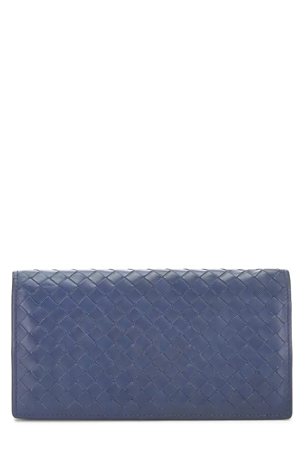 Bottega Veneta Intrecciato Continental Wallet - Blue