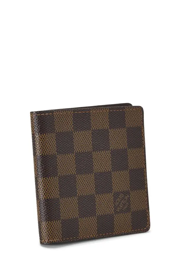 LOUIS VUITTON Damier Ebene 6 Cartes Credit Bi-fold Wallet