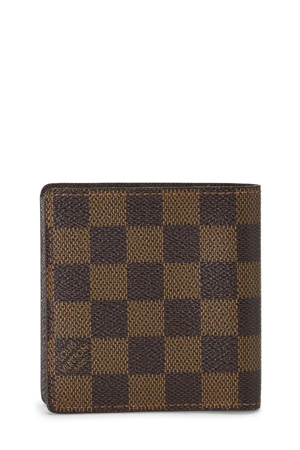LOUIS VUITTON Damier Ebene 6 Cartes Credit Bi-fold Wallet