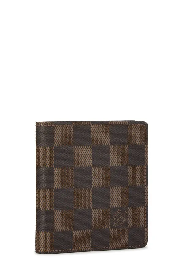 LOUIS VUITTON Damier Ebene 6 Cartes Credit Bi-fold Wallet