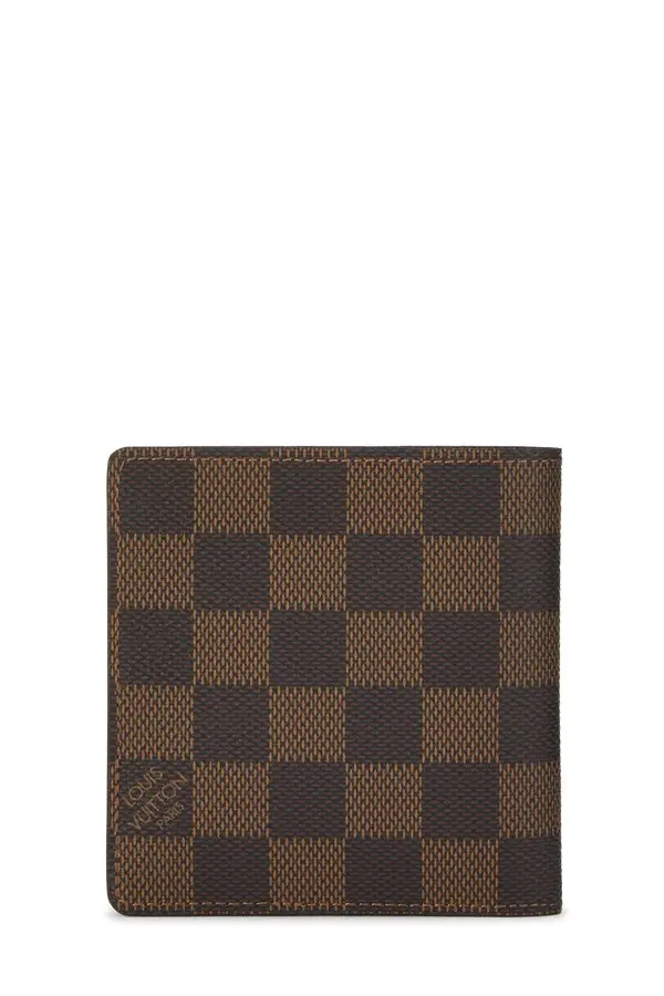 LOUIS VUITTON Damier Ebene 6 Cartes Credit Bi-fold Wallet