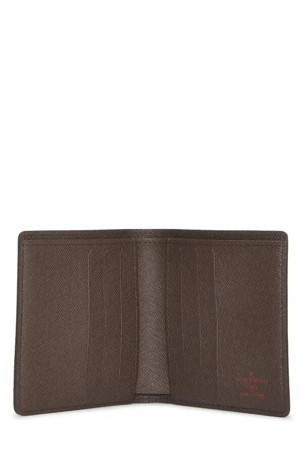 LOUIS VUITTON Damier Ebene 6 Cartes Credit Bi-fold Wallet