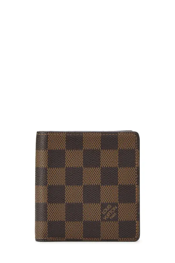 LOUIS VUITTON Damier Ebene 6 Cartes Credit Bi-fold Wallet