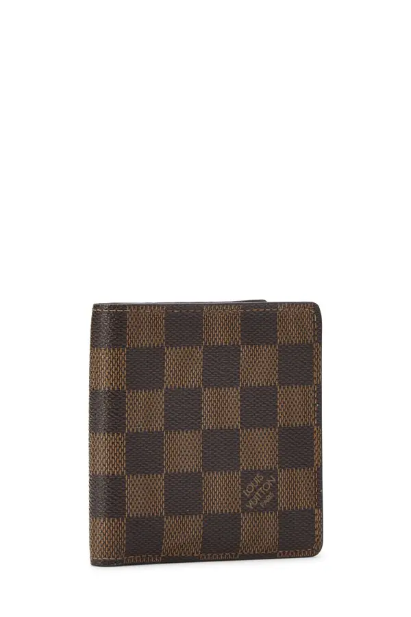 LOUIS VUITTON Damier Ebene 6 Cartes Credit Bi-fold Wallet