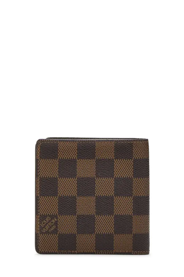 LOUIS VUITTON Damier Ebene 6 Cartes Credit Bi-fold Wallet