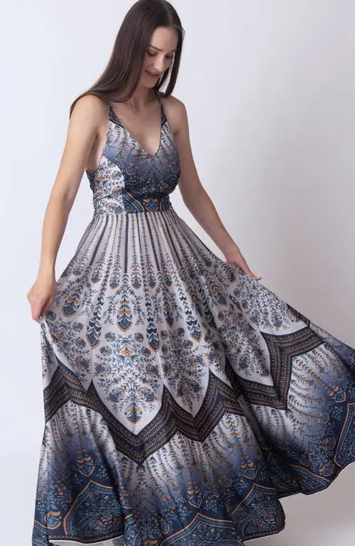 RAAS Ruba Printed Long Dress
