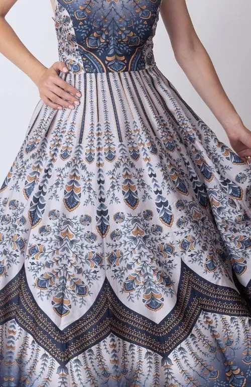 RAAS Ruba Printed Long Dress