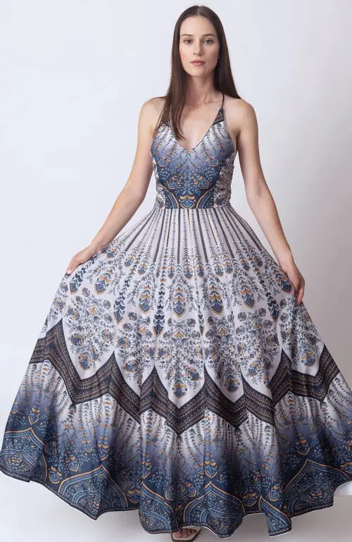 RAAS Ruba Printed Long Dress