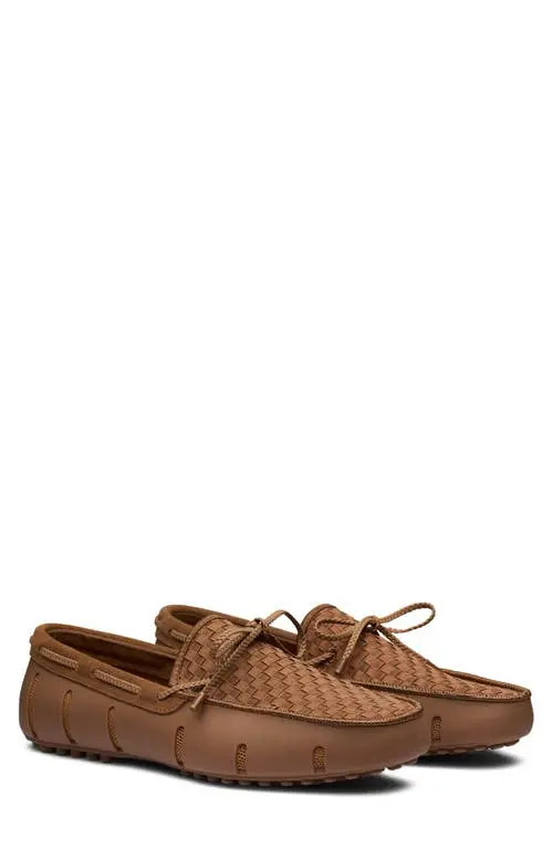 Swims Woven Driving Loafer - Nut