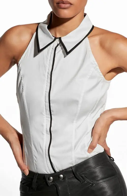 AS By DF Reese Halter Blouse - White