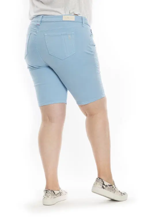 SLINK JEANS Denim Bermuda Shorts - Cerulean