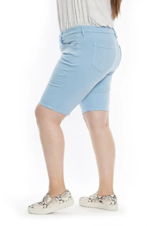 SLINK JEANS Denim Bermuda Shorts - Cerulean