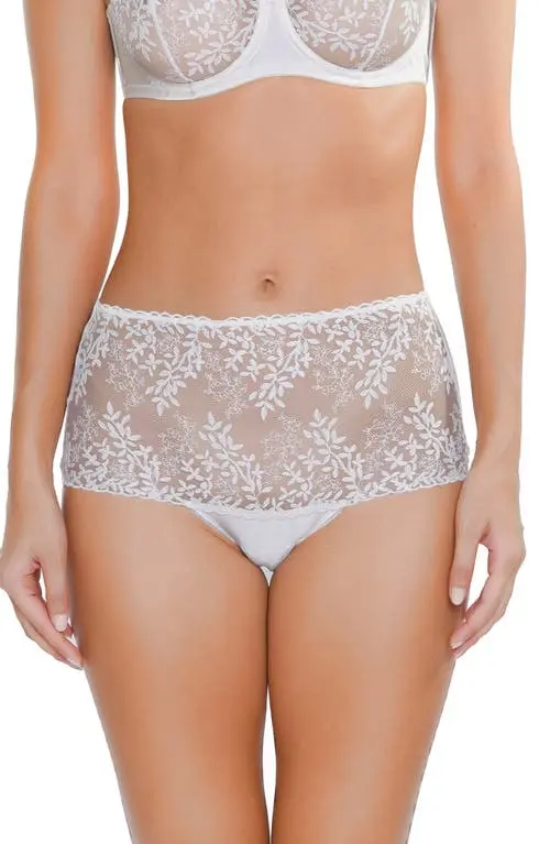 HUIT Amoureuse High Waist Embroidered Lace Briefs