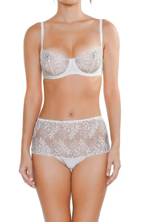 HUIT Amoureuse High Waist Embroidered Lace Briefs