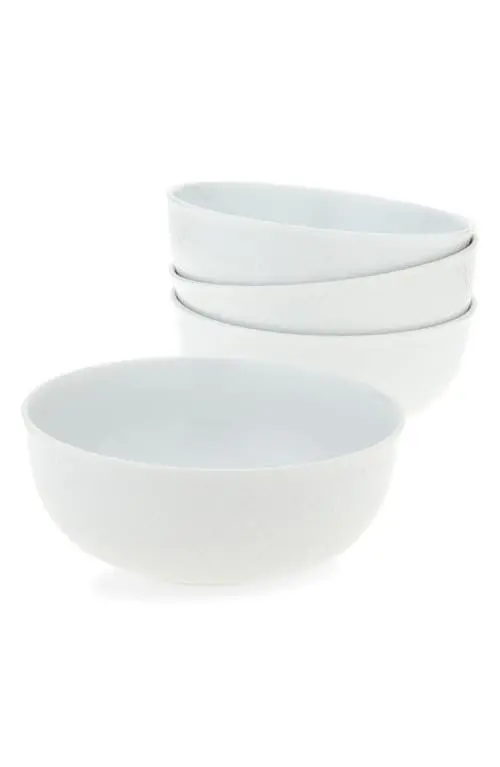 LYNGBY PORCELAEN Rhombe Set Of 4 Bowls - White