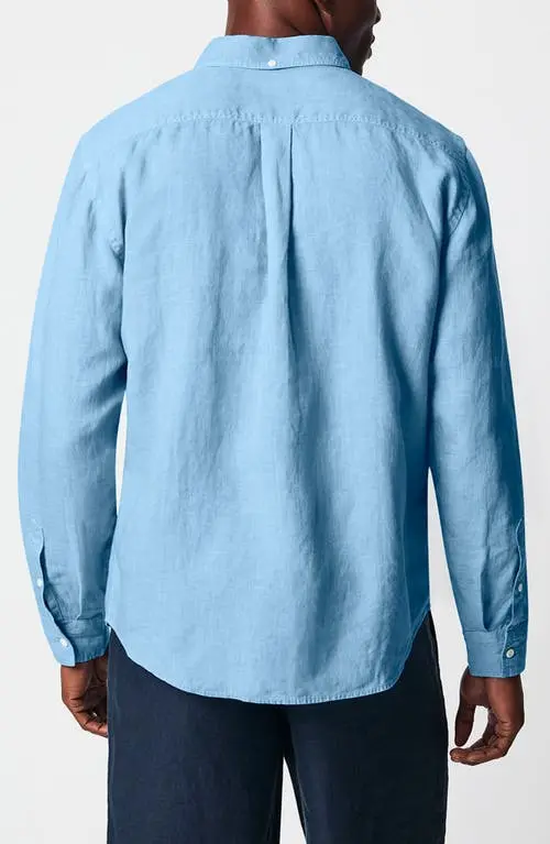 Billy Reid Tuscumbia Linen Button-down Shirt - French Blue