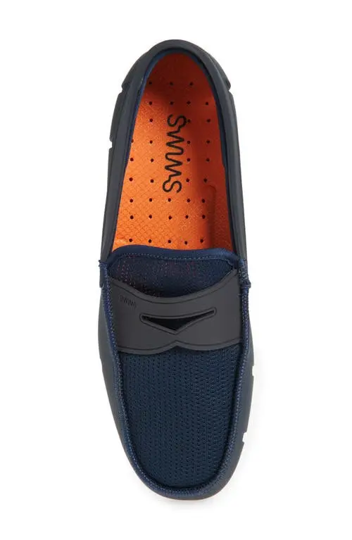 Swims Mesh And Rubber Penny Loafer - Navy | Editorialist display picture 1
