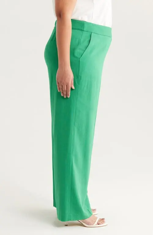 TAHARI ASL Wide Leg Trousers - Clover