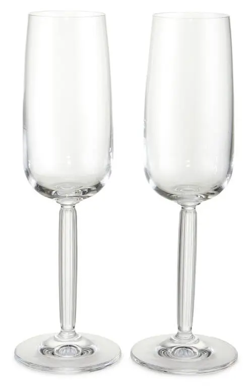 KAHLER Hammershøi Set Of 2 Champagne Flutes