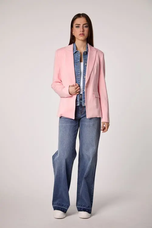 BLUE REVIVAL Helen Blazer With Removable Insert - Pink