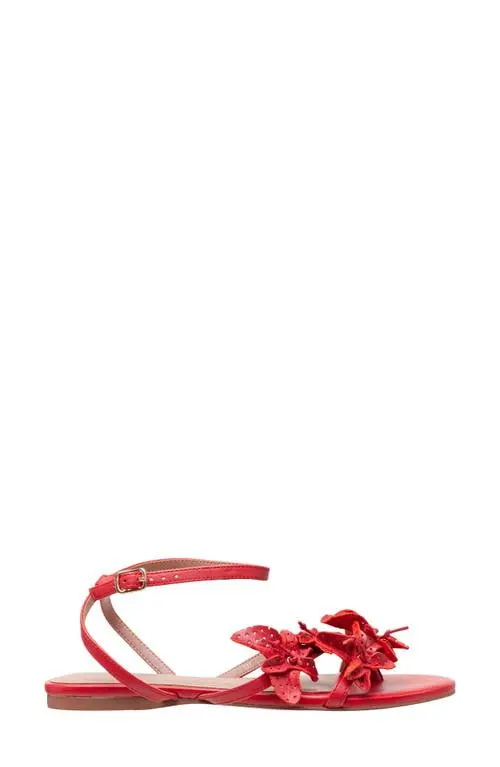 Linea Paolo Lucia Ankle Strap Sandal - True Red